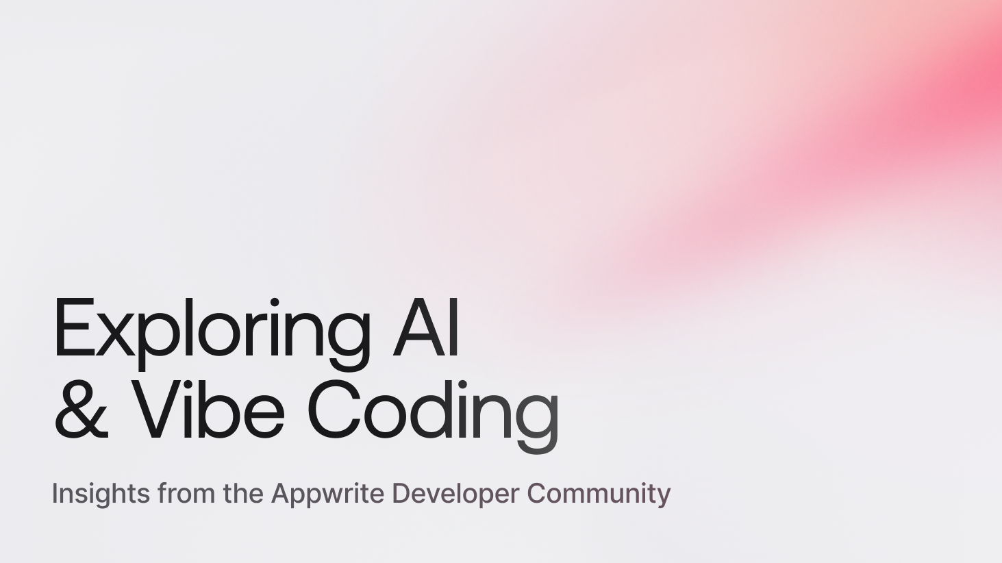 Exploring Ai And Vibe Coding Insights From The Appwrite Developer
