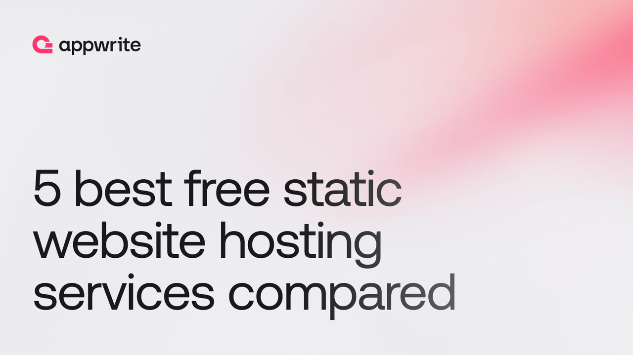 6 best free static website hosting services compared - Appwrite