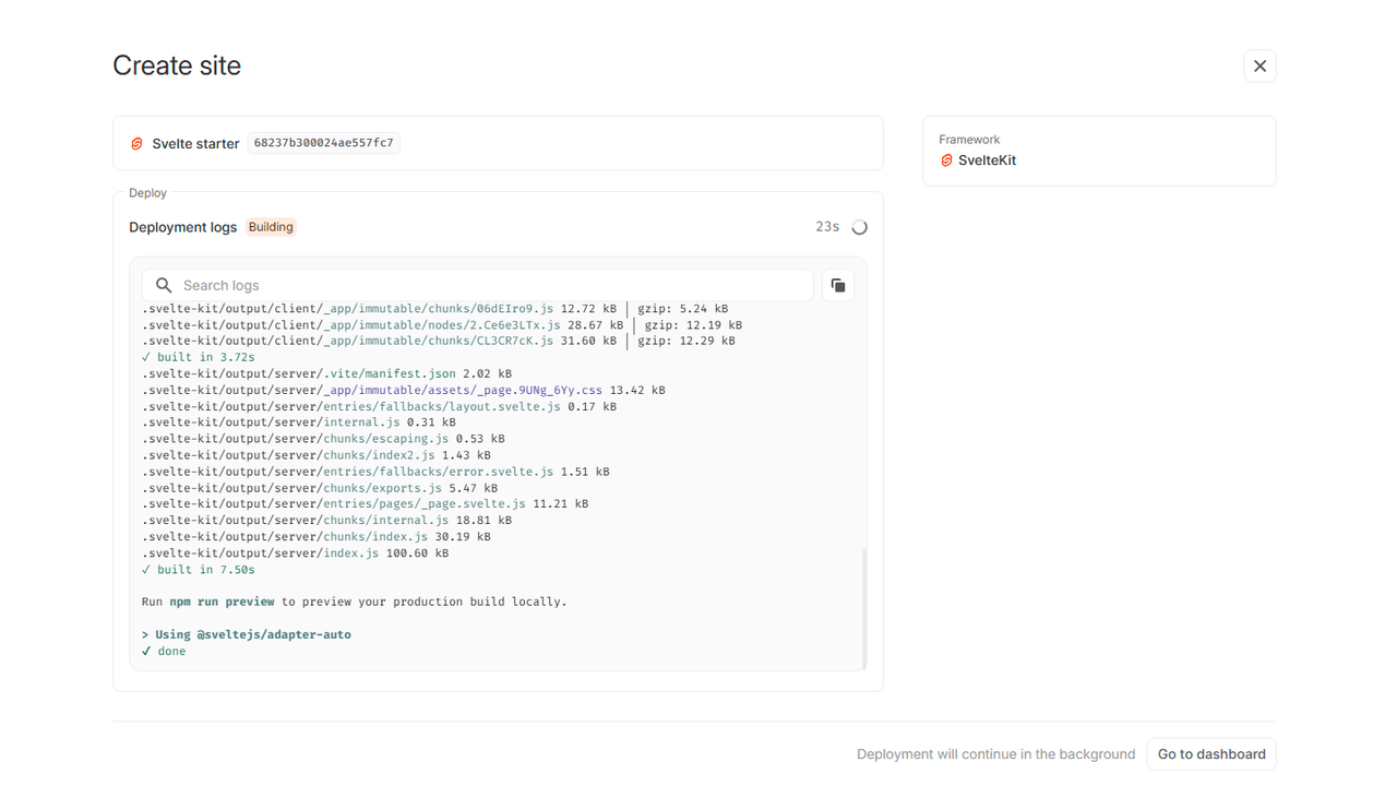 How To Setup The Sveltekit Starter Template On Appwrite Sites Appwrite 6049